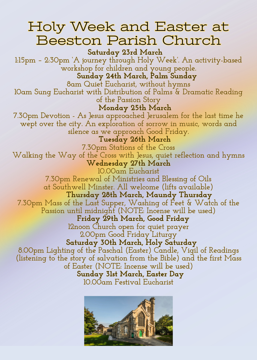 Holy Week and Easter – Beeston Parish Church